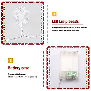 ACPOP String Lights,50 LED Outdoor Patio Lights，Christmas Hanging Light for Garden, Wedding Party,Camping,Yard,Bedroom,Home Decor(Warm White)