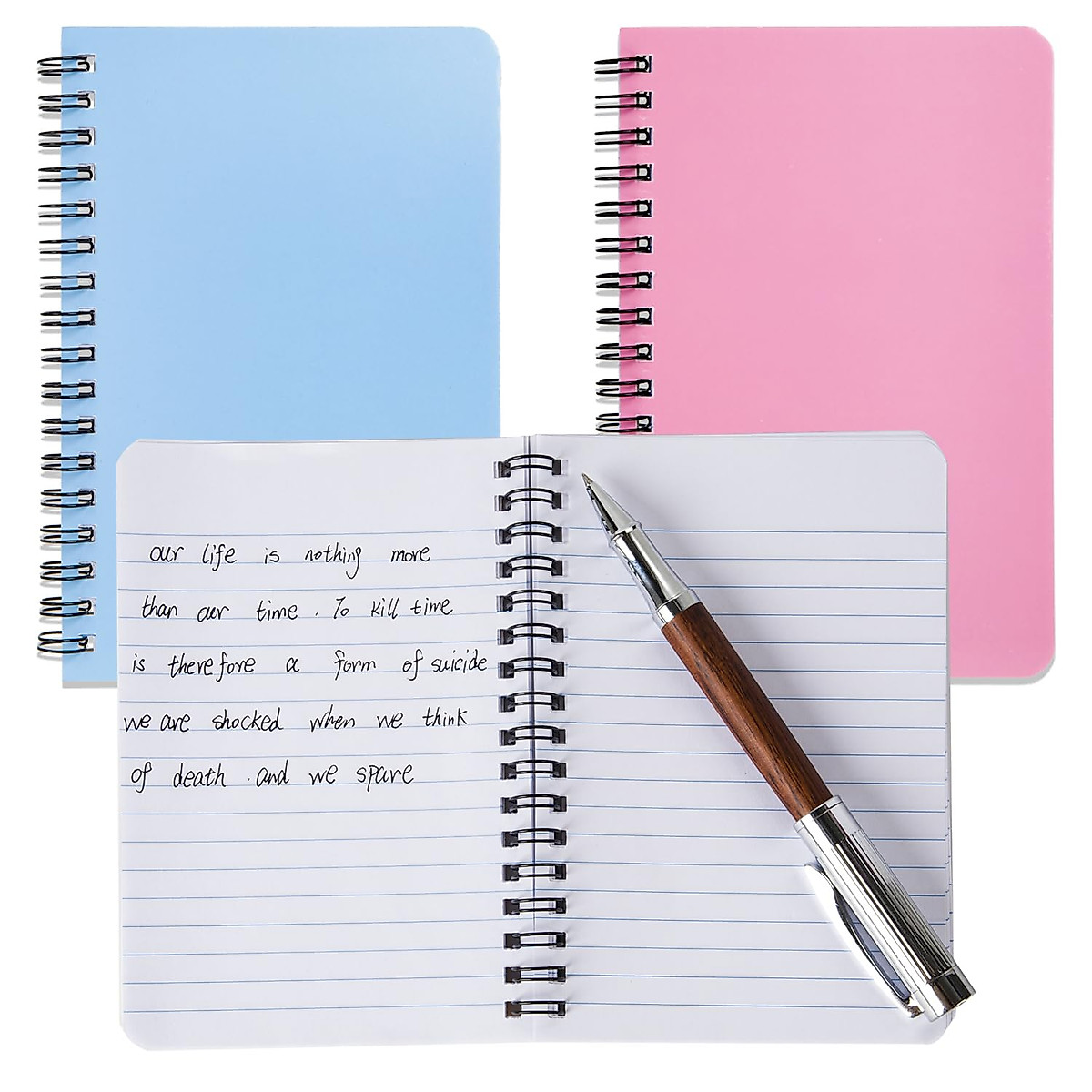 YiHenTiezz Spiral Notebook 4Pack Pocket Notebook 4.2"x 6.1" Pocket Notepad Small Notebook (4Pack Spiral Notebook-2)