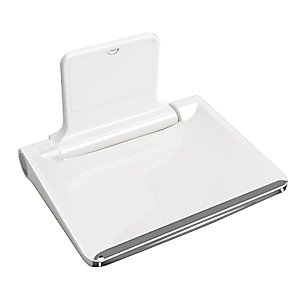 MOOFI Folding Shower Seat Wall Mounted, Fold Down Shower Bench with Larger Seat Area, Bathroom Seating Chair, Home Care, Bath Safety Furniture, Hold up to 450lbs, 36 x 29.5cm White