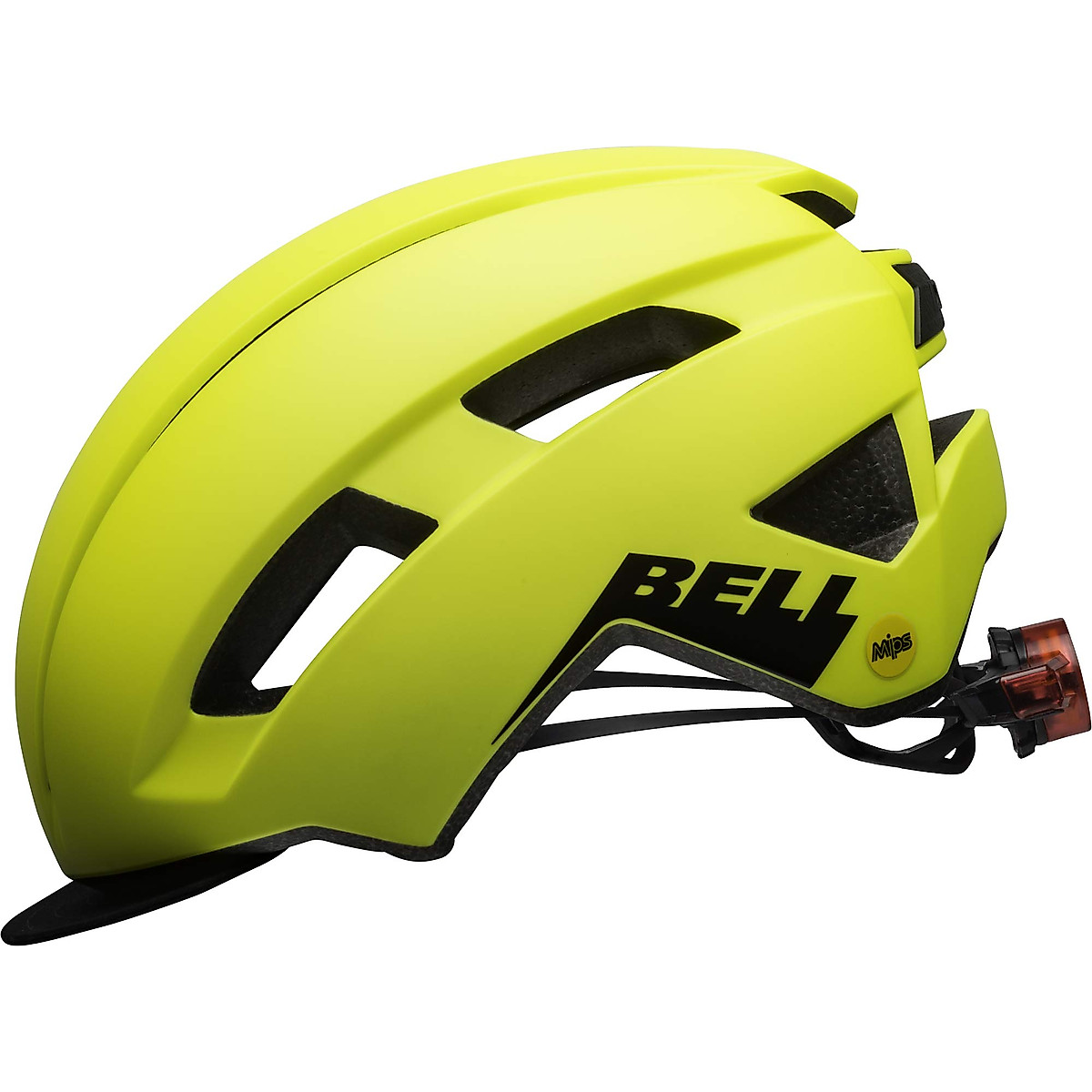 BELL Daily MIPS LED Adult Commuter Bike Helmet - Matte Hi-Viz (Discontinued), Universal Women's (50-57 cm)