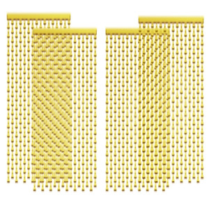 Bachelorette Party Decorations, 4 Packs Gold Foil Fringe Curtains 3.3 x 6.6ft Metallic Party Streamers Photo Booth Props for Door Wall Bar Decor Birthday Bridal Shower Disco Party Supplies (Gold)