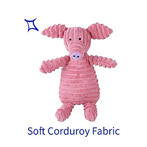 Adorable Plush and Squeaky Dog Chew Toys (3-Pack, Duck, Lamb, and Pig) - by Imbo Pets