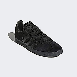 adidas CBLACK Men's Gazelle blackCore Core Black 9.5 US, Wide