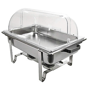 4 PACK Full Size Roll Top Chafing Dish Clear Plastic Pan Display Cover Chafer by lowpricesupply