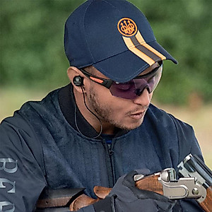 BERETTA Earphones Mini Headset Comfort Plus Fit 32 Db Earplugs, Orange