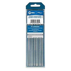 Tungsten Electrode, 1/8 In D, 7 In L, PK10