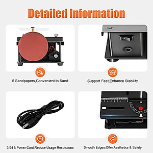 HYDIYGT Portable Diy Saw Table Saw Cutting Set, 0-90°Cutting Portable Diy Saw, 1.3in Cutting Depth,3000RPM DIY Woodworking Metal Plastic Cutting,For Soft Metal Materials