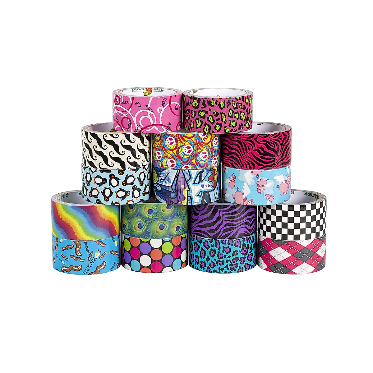 Duck Brand Duck 280410 Printed Duct Tape, Checker, 1.88 Inches x 10 Yards, Single Roll