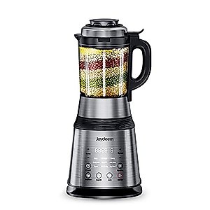 Joydeem Countertop Blender VK-1802, Cooking Blender for Soy Milk Soup Porridge and Milkshake, Juicer with Vacuum Pump, Support Pre-set & Keep Warm, 59Oz,1000W, Black