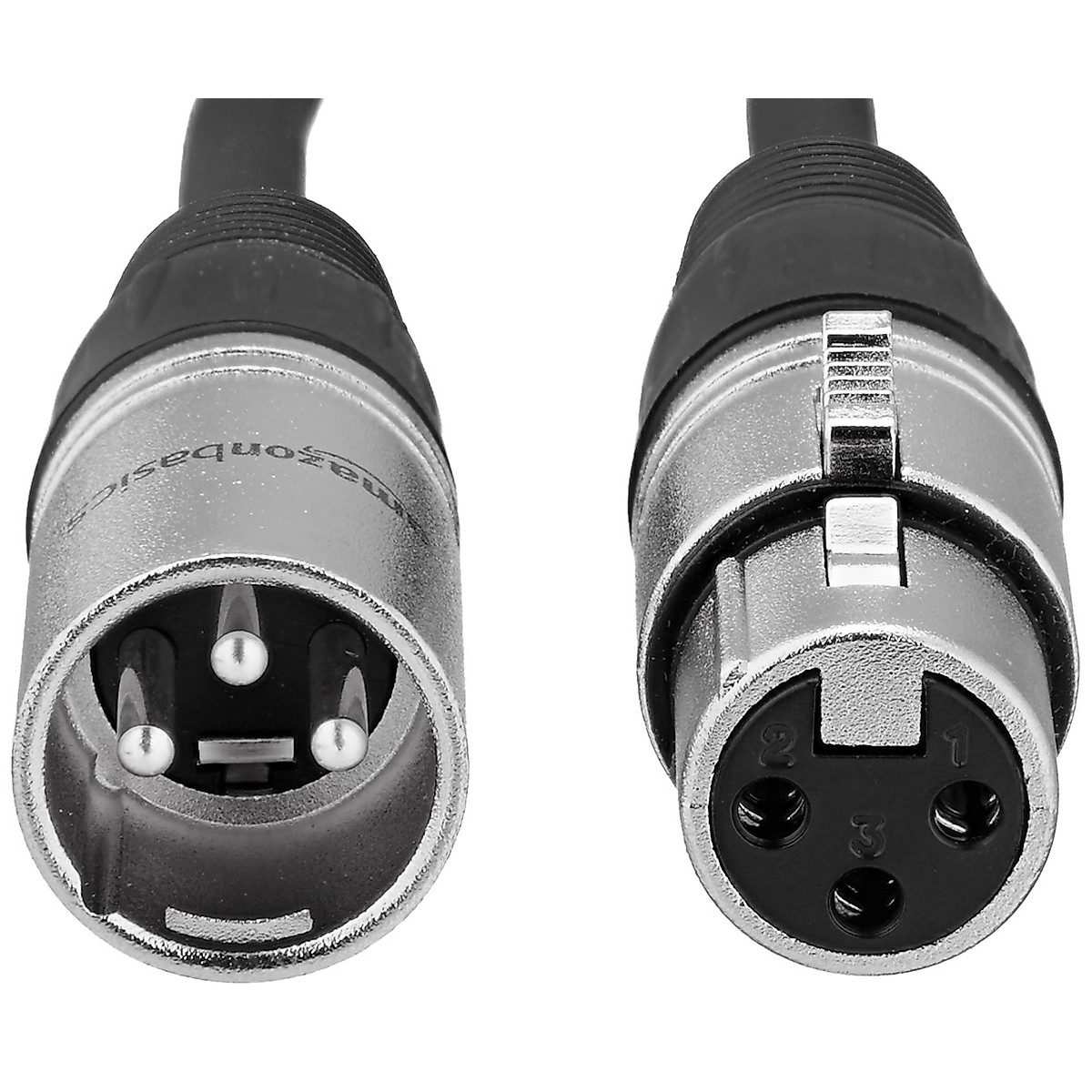 Sennheiser Professional HD 280 PRO Over-Ear Monitoring Headphones & Amazon Basics XLR Microphone Cable for Speaker or PA System, All Copper Conductors, 6MM PVC Jacket, 10 Foot, Black