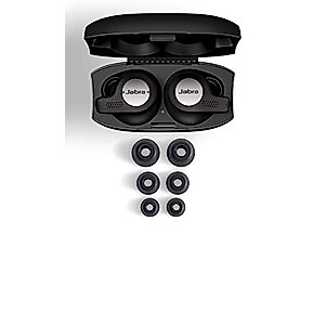 Jabra Elite Active 65t Earbuds – True Wireless Earbuds with Charging Case, Bluetooth Earbuds with a Secure Fit and Superior Sound, Long Battery Life and More (Renewed) (Titanium Black)