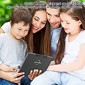 Winsing Android Tablet 10 Inch with 32GB Storage, 1280x800 IPS Touchscreen, Long Battery Life, Support Microsoft Office Software, Wi-Fi, Bluetooth 4.2, Black