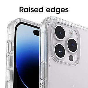 OtterBox iPhone 14 Pro (ONLY) Symmetry Series Case - CLEAR , Ultra-Sleek, Wireless Charging Compatible, Raised Edges Protect Camera & Screen
