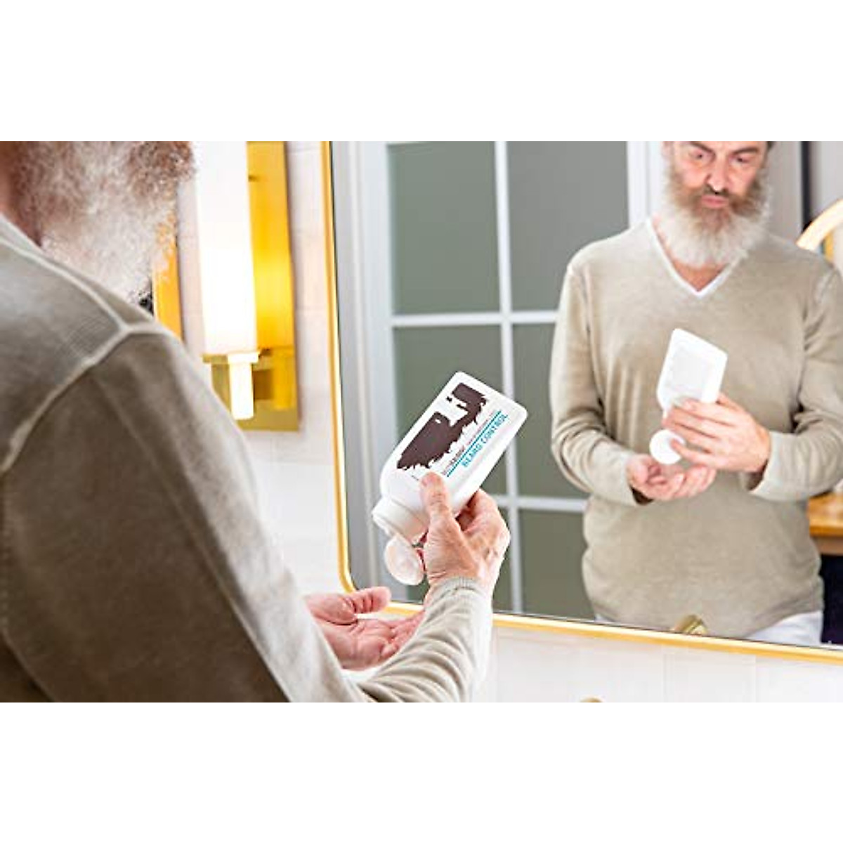 Billy Jealousy Original Beard Control Leave In Beard Conditioner for Men with Aloe Leaf Juice and Jojoba Seed Oil, Softens Hair and Skin, Light Hold with Matte Finish, 8 Fl Oz