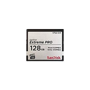 Sandisk Extreme Pro - Flash memory Card - 128 GB - CFast 2.0 - Silver (SDCFSP-128G-A46D)