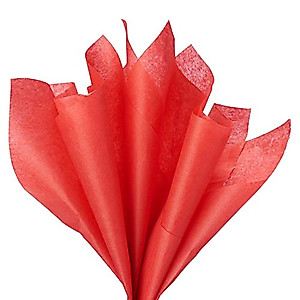 American Greetings Bulk Cherry Red Tissue Paper for Birthdays, Easter, Mother's Day, Father's Day, Graduation, and All Occasions (125-Sheets)