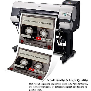 Pop Art Wall Decor Pause If You Must Motivational Canvas Wall Art HD Inspirational Print Poster Canvas Framed Artwork Gallery-Wrapped Modern Home Wall Decor Ready to Hang - 44x28 inches