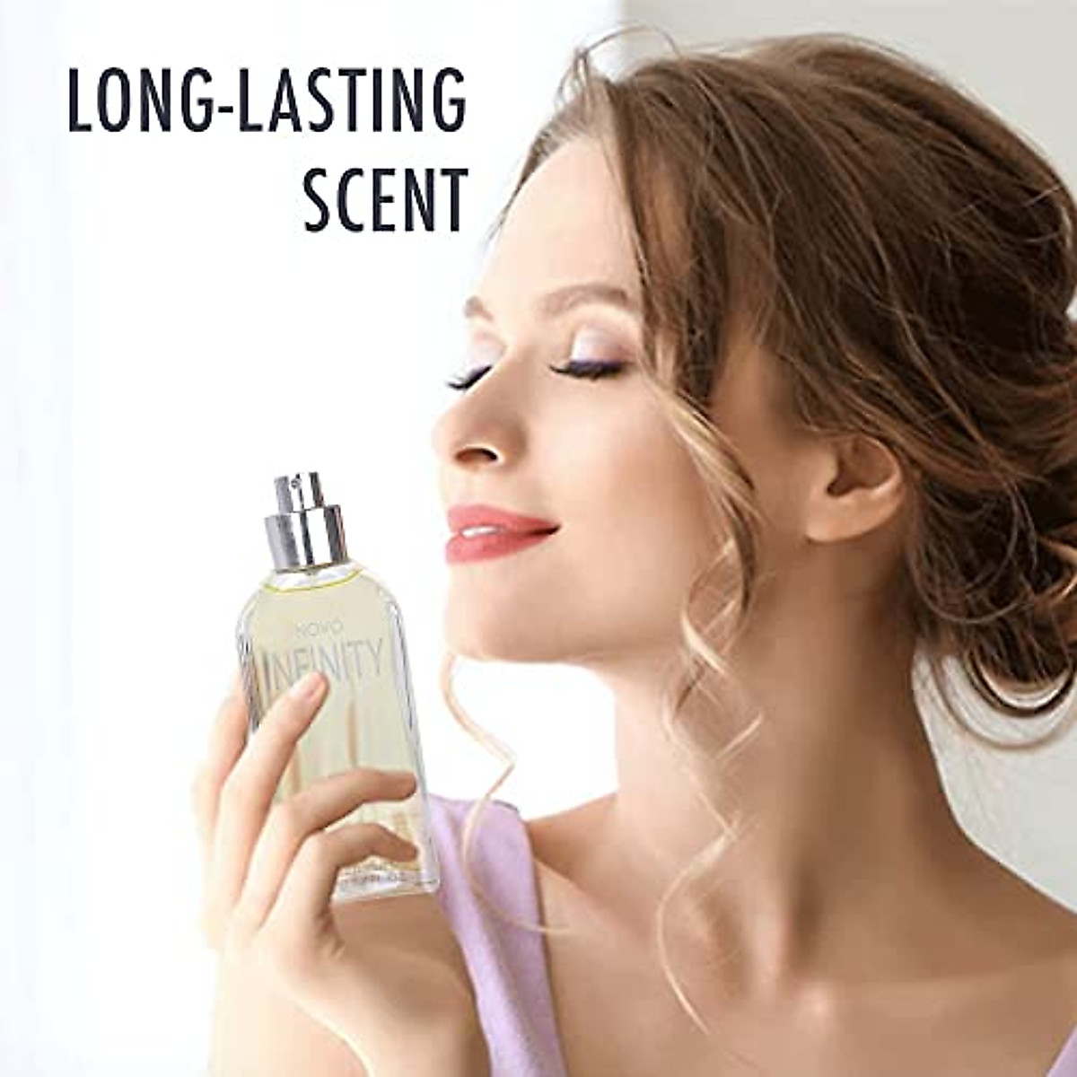 Novo Infinity for Women - 3.4 Fluid Ounce Eau De Parfum Spray for Women - Refreshing Mix of Citrus Floral & Musk Fragrances Smell Fresh All Day Long Lovely Gift for Women for All Occasions