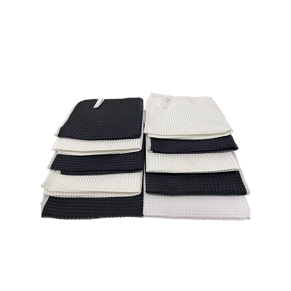 10 pcs Waffle Weave Dish Towel Kitchen Towel Hand Dish Rags Great for Household Cooking Cleaning Kerchief, 12x12inches