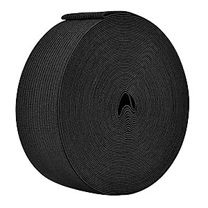 eBoot Elastic Spool (1.5 Inch x 11 Yard, Black)