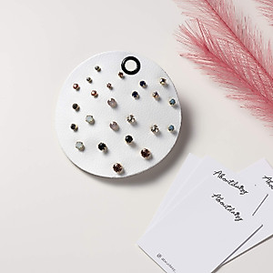 Aboutdaisy 12 Pairs Acrylic Stud Set Earrings for Women, Diverse Colorful Hypoallergenic Fashion Jewelry for Special Moments Christmas Valentines Mother's day Gift