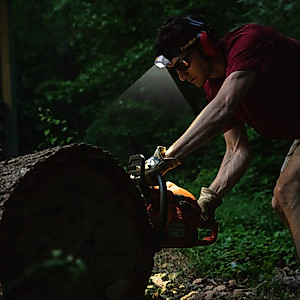 EverBrite LED Headlamp, 4 Lighting Modes, Pivoting Head with Adjustable Headband, IPX4 Water Resistant Perfect for Running, Camping and Hiking, 3 AAA Battery Powered(2 Pack)