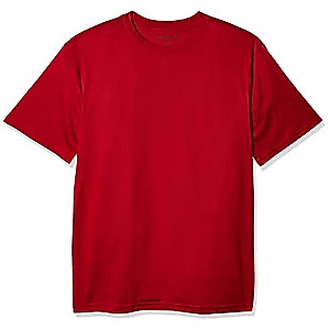 Nautica mens Active Short Sleeve Performance T-shirt T Shirt, Red, Medium US