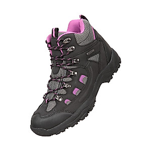 Mountain Warehouse Adventurer Womens Waterproof Hiking Boots Black Womens Shoe Size 6 US