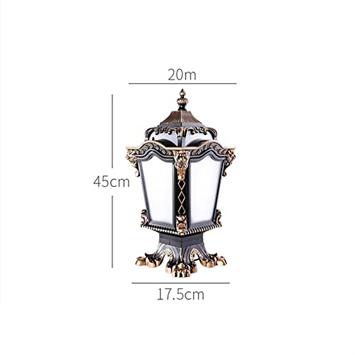 WHYSFX Creative Pillar lamp Outdoor Garden Light Waterproof Home Villa Fence Residential Balcony Sconce Lawn lamp