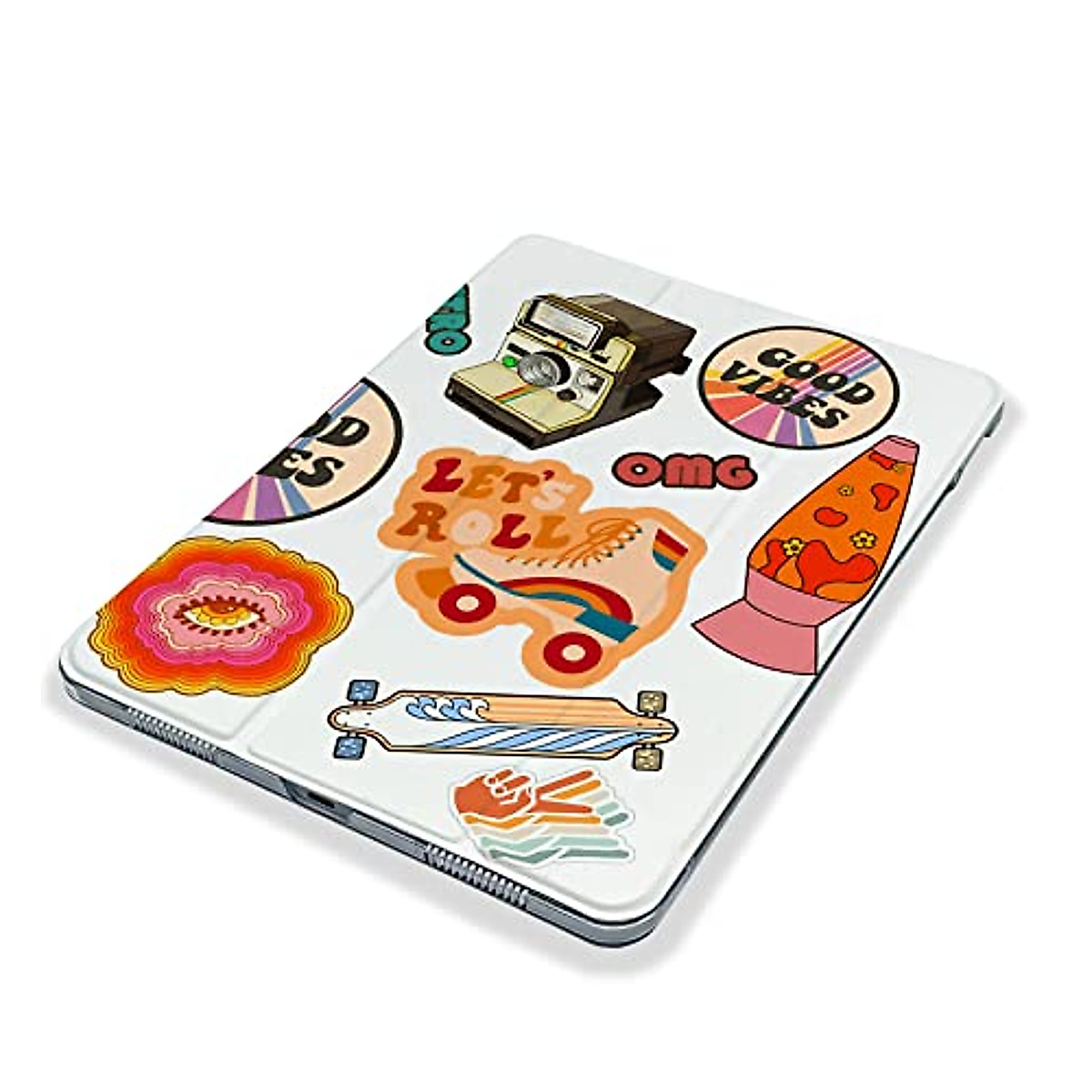 Cute Painted Vintage Retro Art case Compatible with iPad Mini Air Pro 7.9 8.3 9.7 10.2 10.9 11 12.9 inch Pattern Cover New 2022 2021 Trifold Stand 3 4 5 6 7 8 9 Generation 587 (11" Pro 1/2/3 gen)