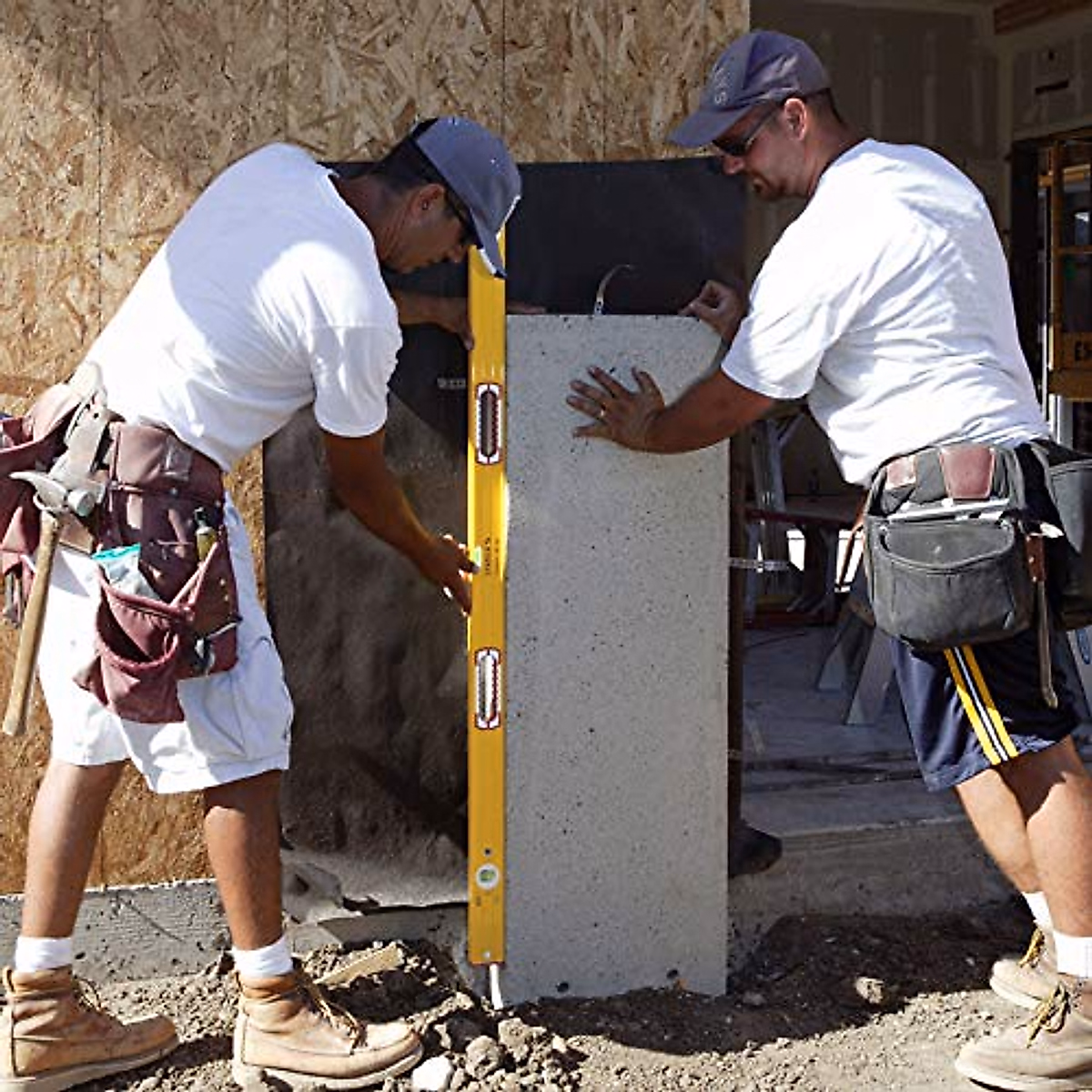 Stabila 78496 Type 196 Heavy Duty Complete 6 Level Kit - 78"/48"/32"/24"/16"/10” Die Cast Magnetic Torpedo Level Includes Nylon Carrying Case, Yellow