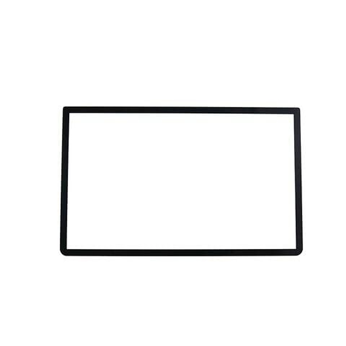 Glass Top Upper Screen Frame Lens Cover LCD Screen Protector with Adhesive for 3DS XL/New 3DS XL LLConsole(Black)