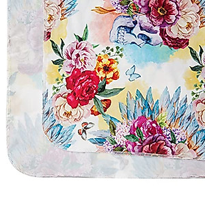 AirXing Newborn Baby Blanket Turban Baby Receive Blanket Flower Swaddling Blanket Printed Baby Swaddle Receive Blanket（Bright Colors）