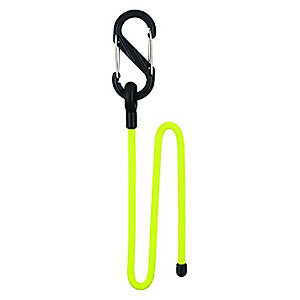 Nite Ize Gear Tie Clippable, The Original Reusable Rubber Twist Tie With A Convenient S-Biner Clip For Hanging + Organizing, 12-Inch, Neon Yellow