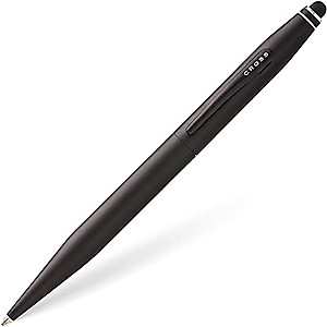 Cross Tech2 Refillable Ballpoint Pen, Medium Ballpen With Stylus, Includes Premium Gift Box - Satin Black