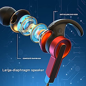 OCUhome Earbuds, Earbud Headphones with Microphone, Universal 3.5mm /Type-C Wired Earphone in-Ear Stereo Sound Sport Headset with Mic for Various Mobile Phones Green A