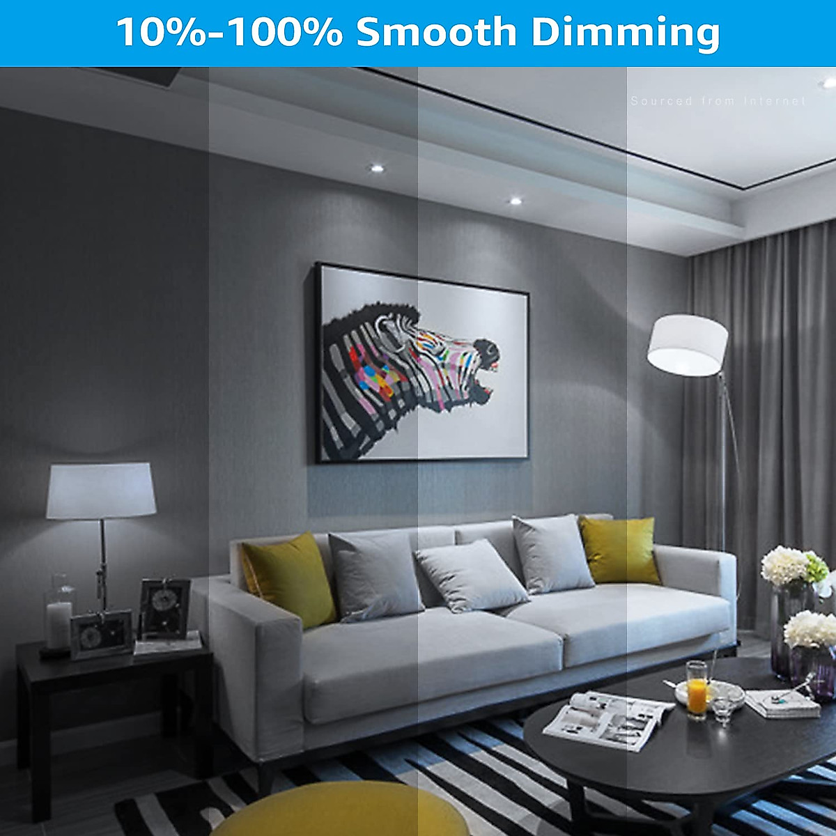 TORCHSTAR 12-Pack 5.5W A15 LED Light Bulbs, 40 Watt Equivalent, 5000K Daylight, E26 Medium Base, G45 Bulb Shape, for Ceiling Fan, Desk Lamp, Vanity Mirror