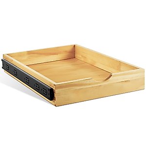 Huwena Pull Out Drawers for Kitchen Cabinets Assembled Roll Out Cabinet Organizer Corner Sliding Drawers for Inside Cabinets, 14''w x 21''d, Requires at Least 14.6'' Cabinet Opening