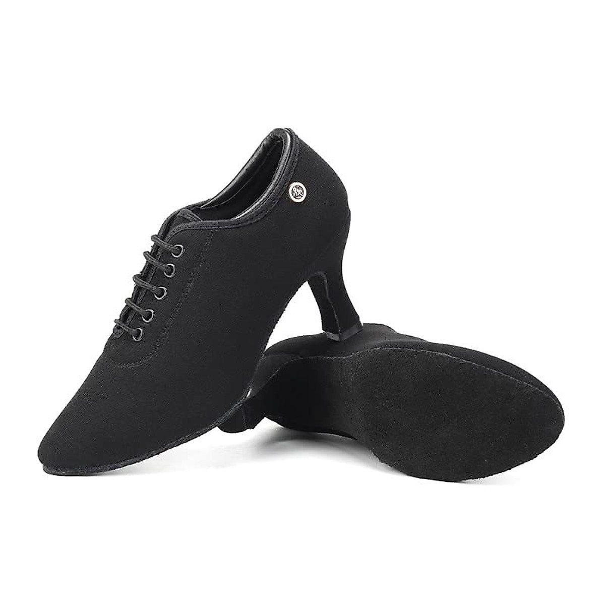 AOQUNFS Women Latin Ballroom Dance Shoes Lace-up Modern Salsa Practice Dance Shoes,JT-NJB-7-S,US 7