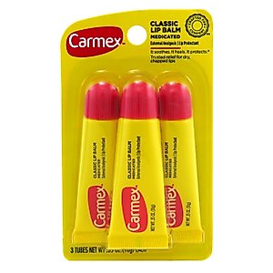 Carmex Lip Balm Tube Classic Medicated 0.35 Ounce (6 Count)