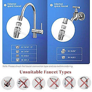 OEMIRY Countertop Water Filtration System, NSF/ANSI 42&372 Certified, 8000 Gallons Alkaline Water Filter, Reduces 99.99% Lead, Chlorine, Heavy Metals, Bad Taste & Odor (1 Filter Included)