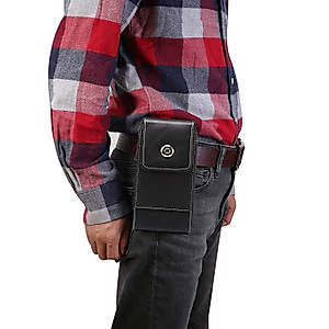 Men Cell Phone Belt Clip Loop Holster Card Holder Wallet Case for iPhone 15 Plus iPhone 14 Plus iPhone 15 14 13 12 Pro Max Google Pixel 8 Pro 7 Pro 6 Pro OnePlus 11 Nord N300