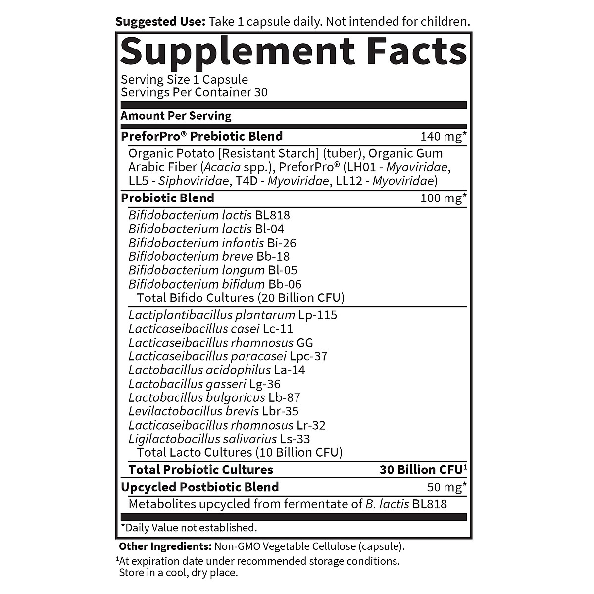 Garden of Life Dr Formulated Once Daily 3-in-1 Complete Probiotics, Prebiotics & Postbiotics - PRE + PRO + POSTBIOTIC Supplement for Adults’ Digestive & Immune Health, 30 Billion CFU, 30 Day Supply