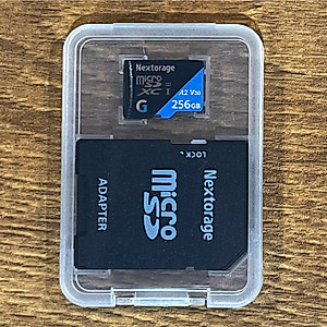 Nextorage Japan 256GB A2 V30 CL10 Micro SD Card for Nintendo Switch, Steam Deck, Smartphones, Gaming, Go Pro, 4K Video, microSDXC Memory Card UHS-I U3 up to 100MB/s, with Adapter (G-Series)