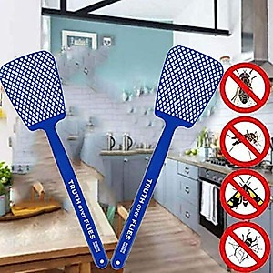 Biden Harris Pence Fly Swatter, Truth Over Flies Biden Harris Fly Swatter - 2020 Presidential Debate, Manual Swat Mosquitoes Home and Kitchen Helper (Swatter) (2pcs)