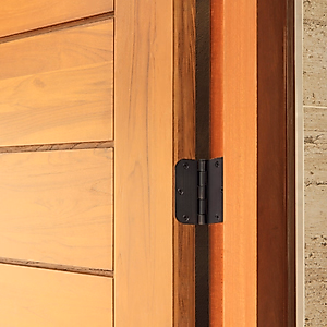 Design House 181446 5/8" Radius Steel Door Hinge Door Hardware Door Hinges Interior Doors, 3.5" x 3.5", Oil Rubbed Bronze, 10 Pack