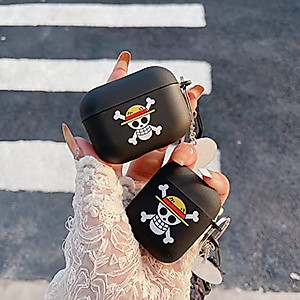 NOLEGA with Anime Lanyard Keychain AirPod Pro Case， Personalised Anime and Unique TPU Process Frosted Soft AirPod Pro Case