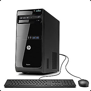 HP Pro 3500 Micro Tower Business Computer PC, Intel Core Quad i5 3470 up to 3.6 GHz, 4 GB DDR3, 500 GB, WiFi, BT, VGA, DVI, Windows 10 64 Bit-Multi-Language Supports English/Spanish/French(Renewed)