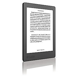 Kobo Aura - eBook reader - 4 GB - 6"(N236-KU-BK-K-EP)