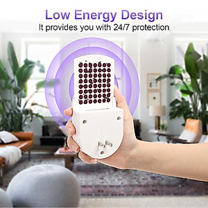 Fly Traps Indoor for Home, Plug-in Bug Fly Catcher Indoor - 2pcs, Bug Light Indoor with Sticky Trap for Capture Flies Fruit Flies Moths Gnats and Other Flying lnsects 400Sg Ft of Protection